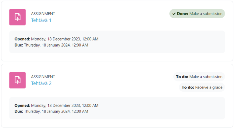 Moodle instructions - SAMK – Satakunta University of Applied Sciences